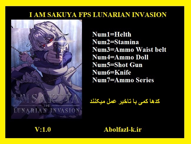 ترینر بازی I Am Sakuya FPS Lunarian Invasion V 1.0 Plus 7 Trainer - Abolfazl.k|Cheats, Trainers ...